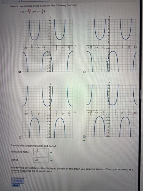 Solved Sketch Two Periods Of The Graph For The Following Chegg Com