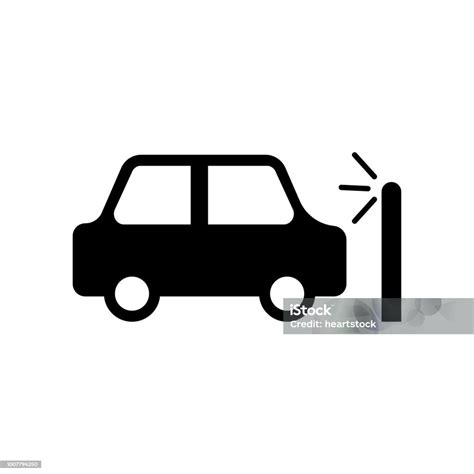 자동차 충돌 아이콘 벡터 아이콘입니다 간단한 요소 그림입니다 자동차 충돌 기호 디자인입니다 웹 및 모바일 사용할 수 있습니다 교통에 대한 스톡 벡터 아트 및 기타 이미지