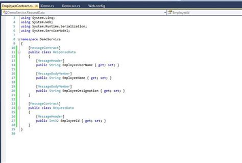 Message Contract In Wcf