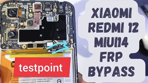 Xiaomi Redmi 12 Miui14 Testpoint Frp Bypass Youtube