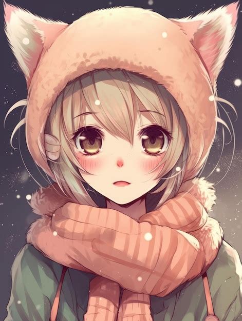 Premium Photo Anime Kawaii Girl Generative Ai