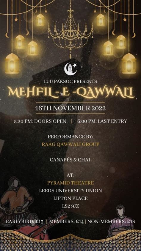 Mehfil E Qawwali Tickets On Wednesday 16 Nov LUU Pakistani FIXR