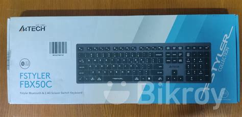 Keyboard Dual Mode A tech FBX C Fstyler Grey Bluetooth বকর খলন সদর Bikroy