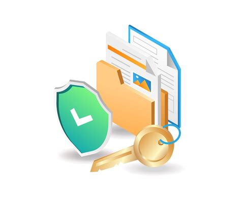Premium Vector Private Data Folder Security Lock