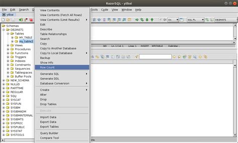 DB RazorSQL行計數 DB 教學
