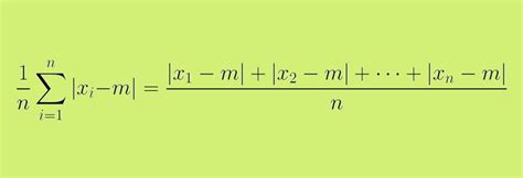 Calculating The Mean Absolute Deviation