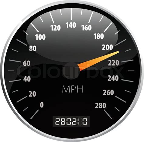 Speedometer Vector Illustration Stock Vector Colourbox