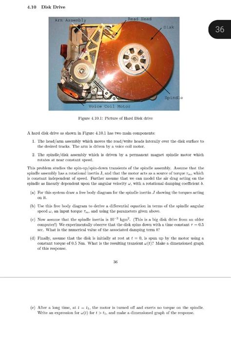 Solved Disk Drive Arm Assembly Read Head Disk Chegg