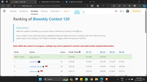Ajay Soni On Linkedin Connection Leetcode Codingchallenge Contest