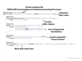 Annotation Processing Demystifying Java S Dark Arts Ppt