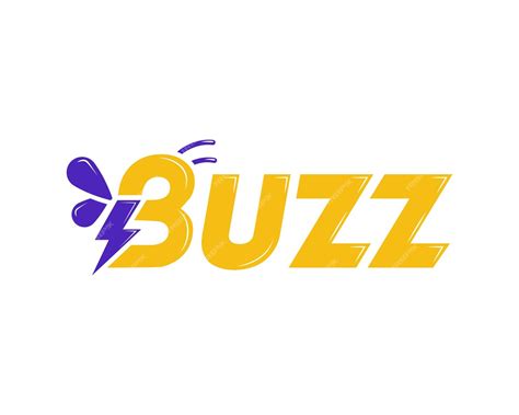 Premium Vector Buzz Bee Wordmark Logo