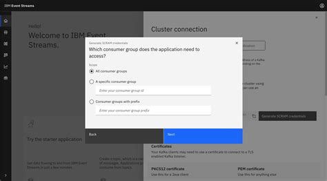 Using Sasl Scram Authentication And Authorization With Ibm Event