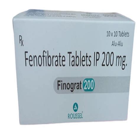 Fenofibrate 200mg Tablet At ₹ 350 Strip In Surat Id 2851309516548