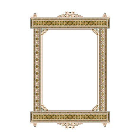 Vintage Ornate Seamless Border Vector Set Concept Pattern In Traditional Style Curls And