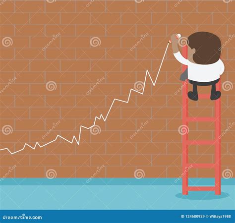 Successful African Business People Create Their Own Graphs To So Stock Vector Illustration Of