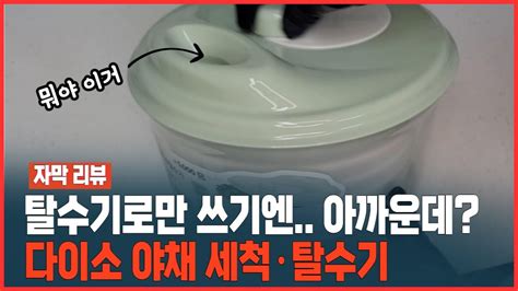 다이소 야채 탈수기 🥕 희한하게 탈수기로만 쓰기엔 좀 아까운 듯 [자막 리뷰] Youtube