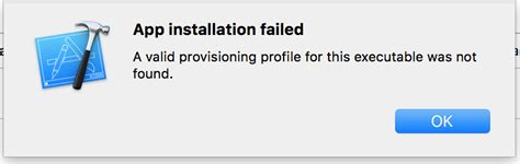 Ios Getting A Valid Provisioning Profile For This Executable Was Not
