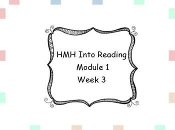 HMH Into Reading First Grade Module Week Lessons TpT