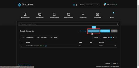 Crowncloud Wiki How Creating Email Account In Directadmin