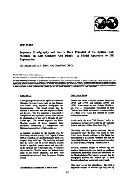 Pdf Sequence Stratigraphy And Source Rock Potential Of Middle