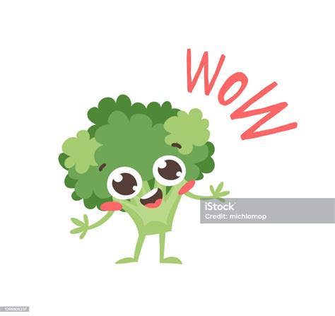 만화 그리기 채식 이모티콘입니다 손으로 그린 감정적 인 식사 실제 벡터 일러스트 아브로콜리 창조적 인 잉크 아트 작업 음식과 단어 감정에 대한 스톡 벡터 아트 및 기타