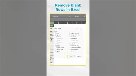 🤔 How To Remove Blank Cells In Excel Shorts Simplilearn Youtube