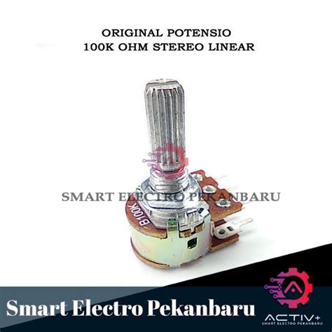 Original Potensio Stereo Wl 100k Ohm Potentio Stereo Linear 100000 Ohm Potentiometer Variable