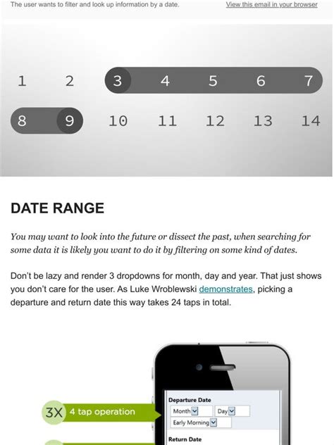 Ui Patterns Weekly Ui Patterns Date Range Milled