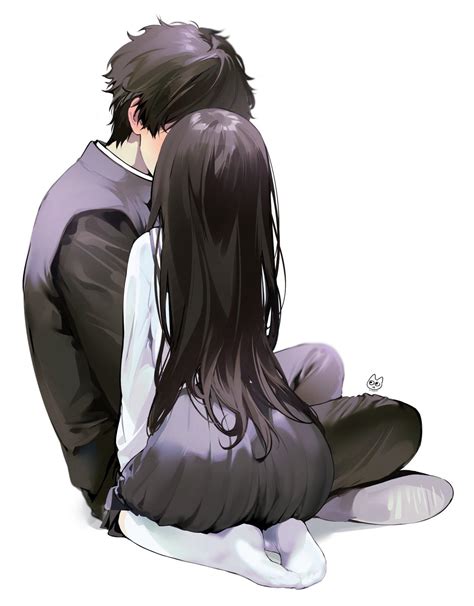Anime Couples Hugging And Kissing