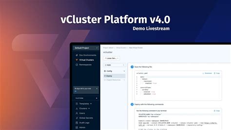 vcluster platform demo youtube