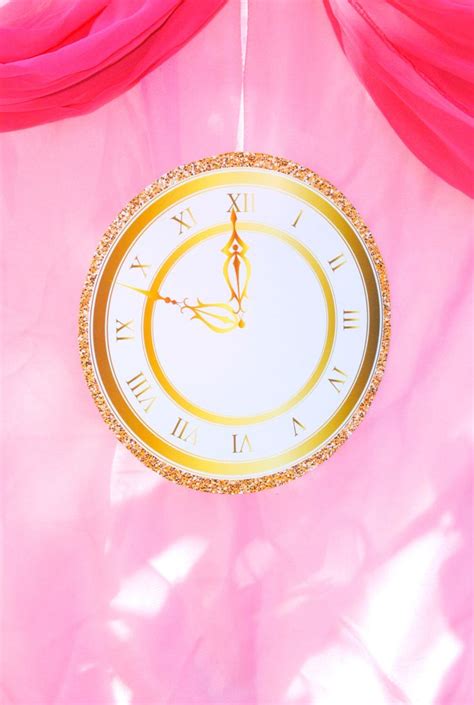 Cinderella Party Clock Printables