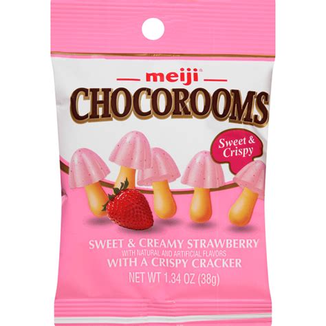 Meiji Chocorooms Sweet And Creamy Strawberry 1 34 Oz Instacart