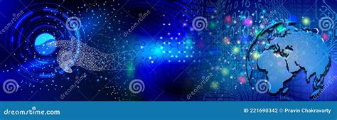 Binary Code Circuit Industrial Business Background Background Integration Technology Banner