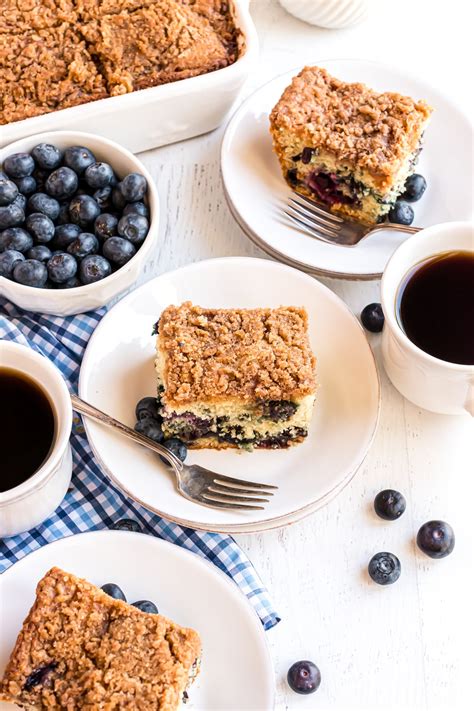 Blueberry Buttermilk Coffee Cake Recipe With Crumb Topping Salads