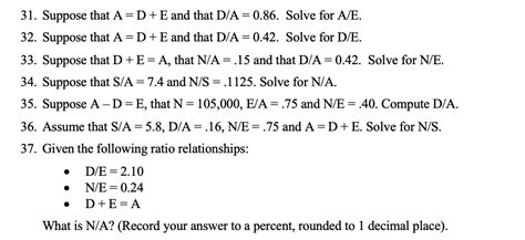 Solved Suppose That A D E And That D A Solve For Chegg Com