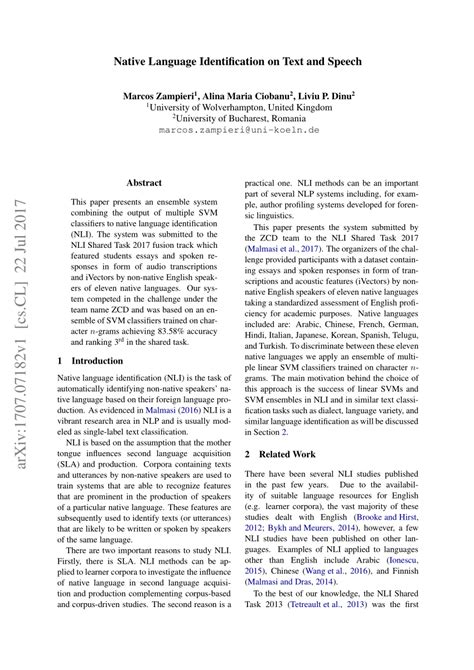 pdf native language identification on text and speech