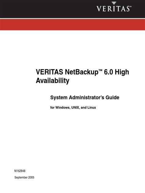 Veritas Netbackup Pdf Computer Cluster Load Balancing Computing