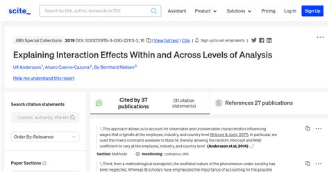 Explaining Interaction Effects Within And Across Levels Of Analysis