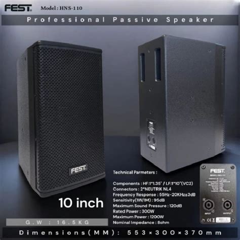 Jual Speaker Pasif Fest Hns Original Inch Speaker Passive Shopee Indonesia