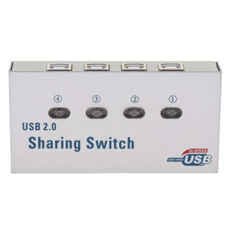 Promo USB Auto Sharing Switch KVM 4 Ports HUB For PC Scanners Printers Diskon 33 Di Seller