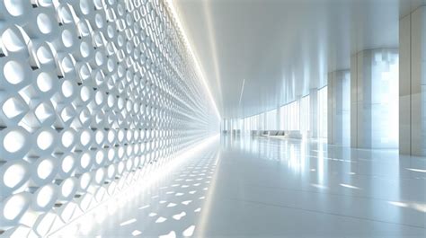 Premium Photo Modern Architecture With Parametric Wall And Indirect Lighting