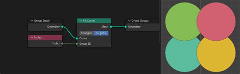 Fill Curve カーブフィル ノード Blender 4 1 Manual