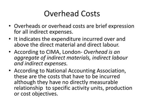 Chapter 05 Overhead Costs Pptx