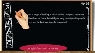 Linear And Non Linear Text PPTX Books And Literature