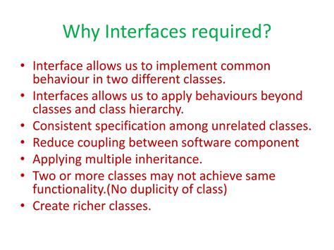 Java Interface Ppt