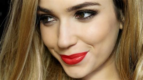 Cheryl Makeup Tutorial Smokey And Red Lips Themakeupchair Youtube