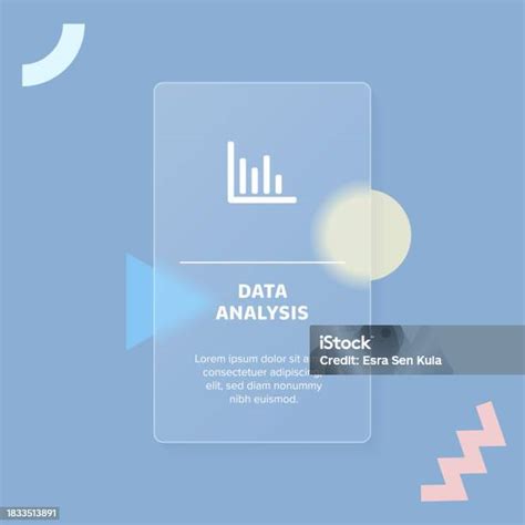 데이터 분석 솔리드 아이콘 개념 웹 배너 트렌디 흐릿한 유리 형태 효과 개념에 대한 스톡 벡터 아트 및 기타 이미지 개념 검사 보기 계산기 Istock