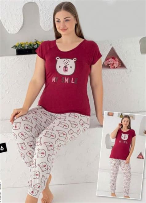 بيجامة تركي 2 قطعة 3536 من لبسي Misk Wear