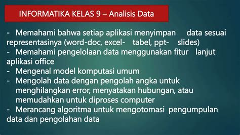Pengenalan Materi Informatika Kelas 9 Ppt