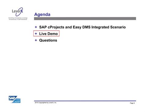 Integrating Sap Easydms With Cprojects Ppt